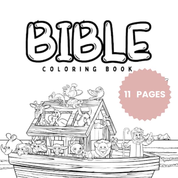 Bible Coloring Book - Etsy