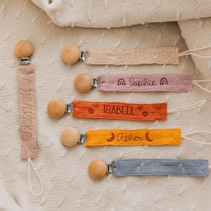 Personalized Baby Shower Gift Pacifier Clip With Name Custom Pacifier ...