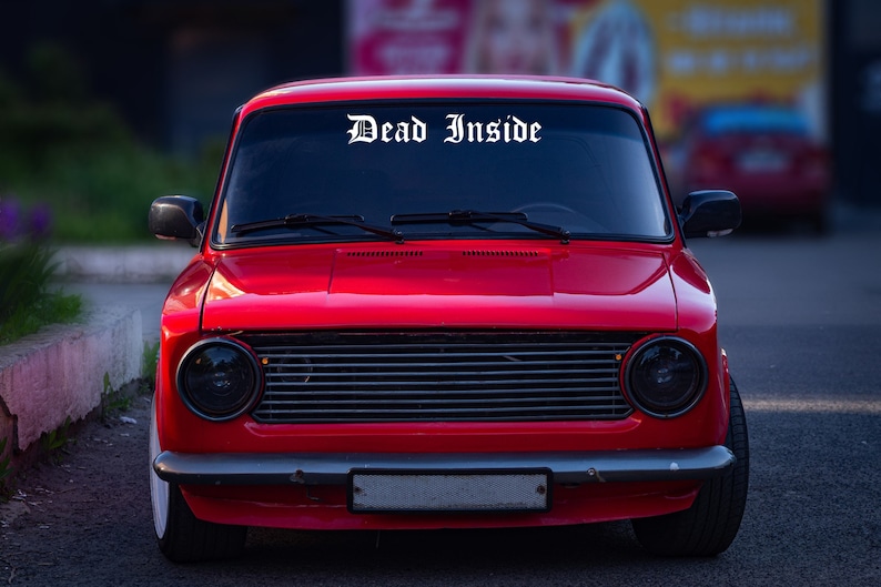 Dead Inside - Vehicle Window Decal - Spooky - Etsy