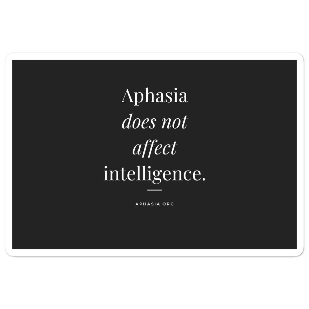 Aphasia / Stroke Speech Language Pathology Bubble-free Stickers - Etsy