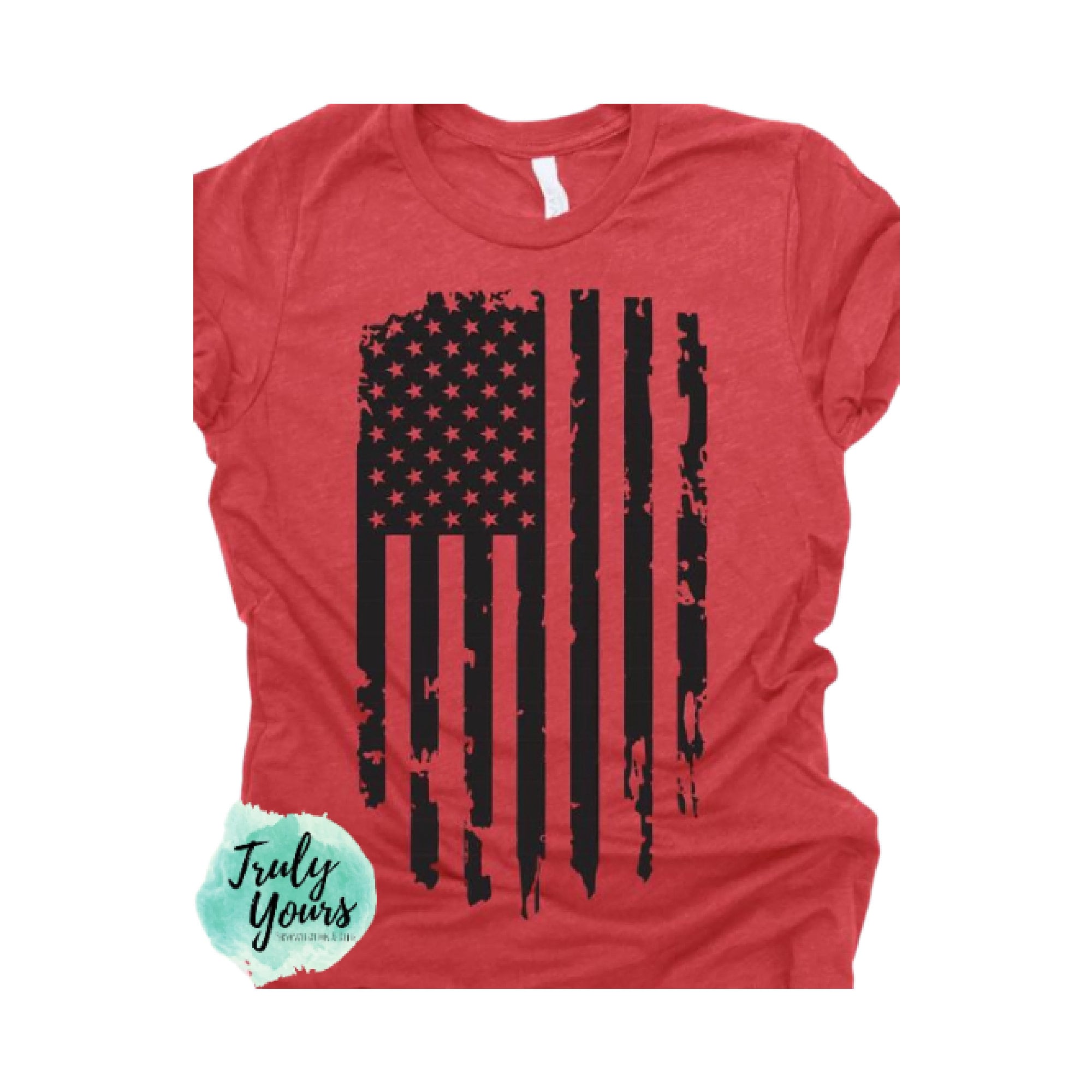 Distressed American Flag Shirt American Flag Shirt - Etsy