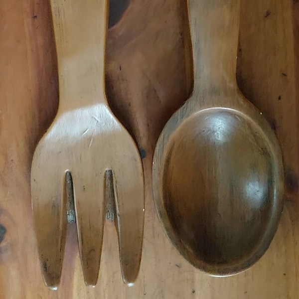 Giant Fork and Spoon Wall Decor - Etsy