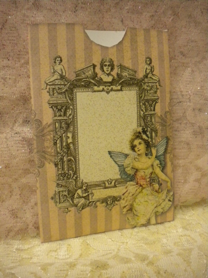 Shabby Chic / Victorian Envelope With Victorian Angel Note Card (4) - Etsy