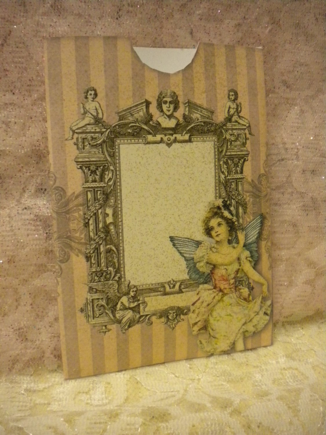 Shabby Chic / Victorian Envelope With Victorian Angel Note Card (4) - Etsy