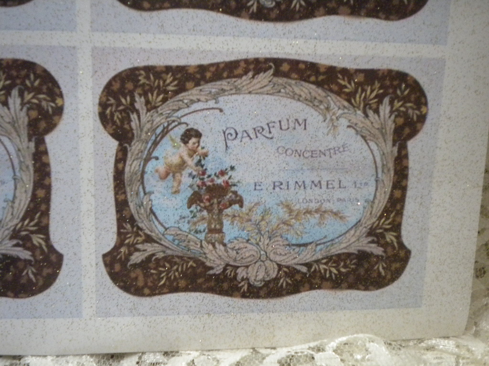 Vintage Perfume Labels on Sticker Paper (9) - Etsy