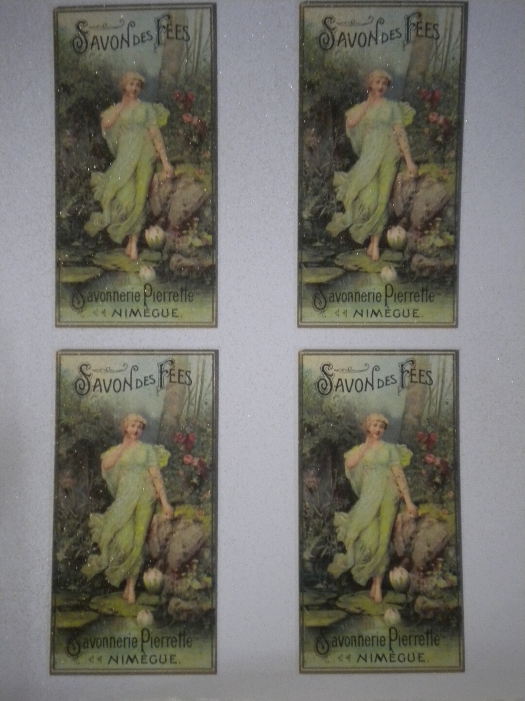 Vintage French Soap / Savon Labels on Sticker Paper (4) - Etsy