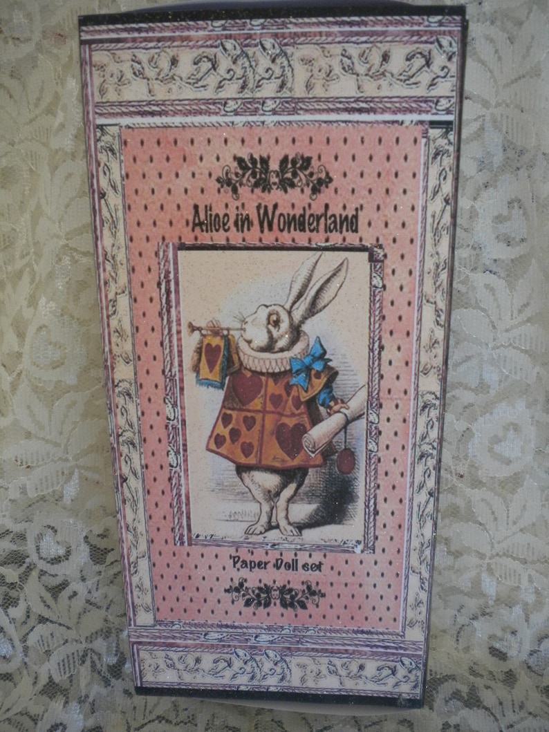 Alice in Wonderland Paper Doll Set - Etsy