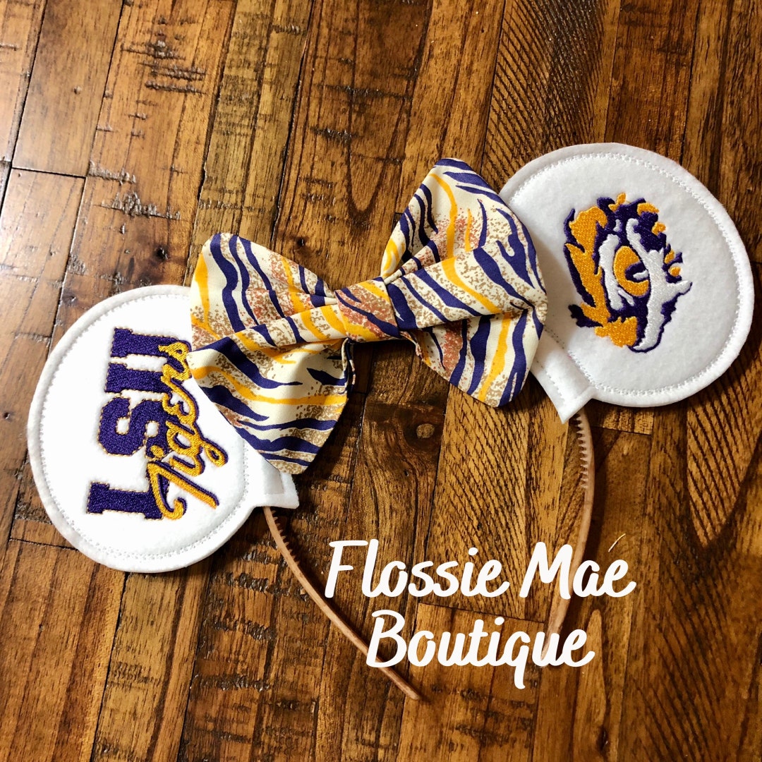 Disney Inspired LSU Tiger Mouse Ears LSU Football LSU - Etsy