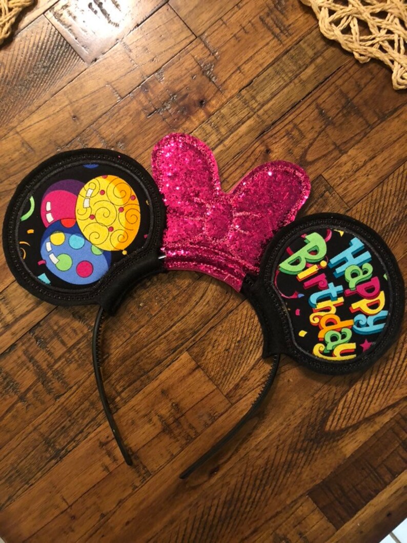 Disney Inspired Happy Birthday Ears Disney Birthday Ears - Etsy