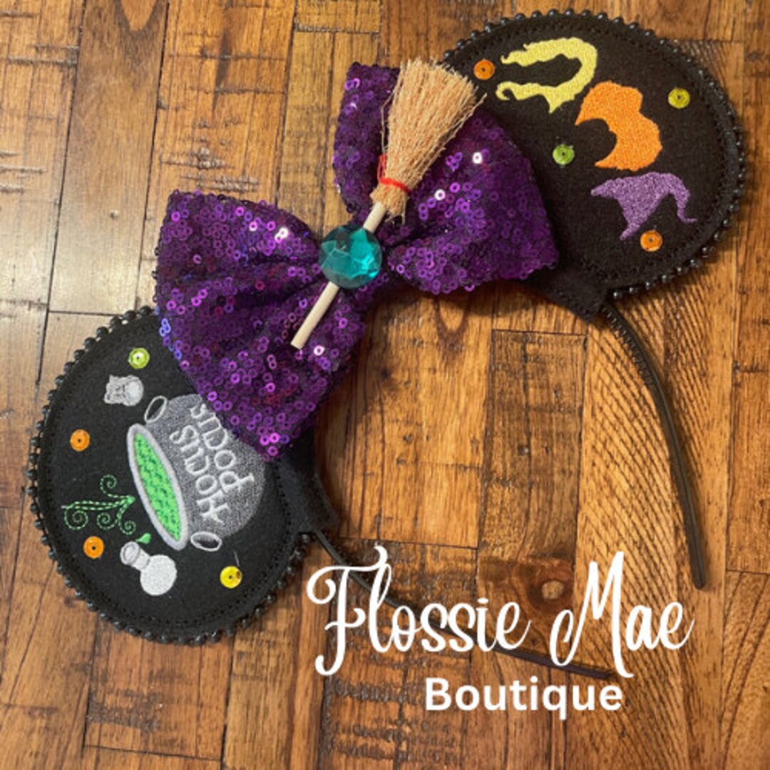 Disney Inspired Hocus Pocus Ears, Sanderson Sisters, Halloween Party ...