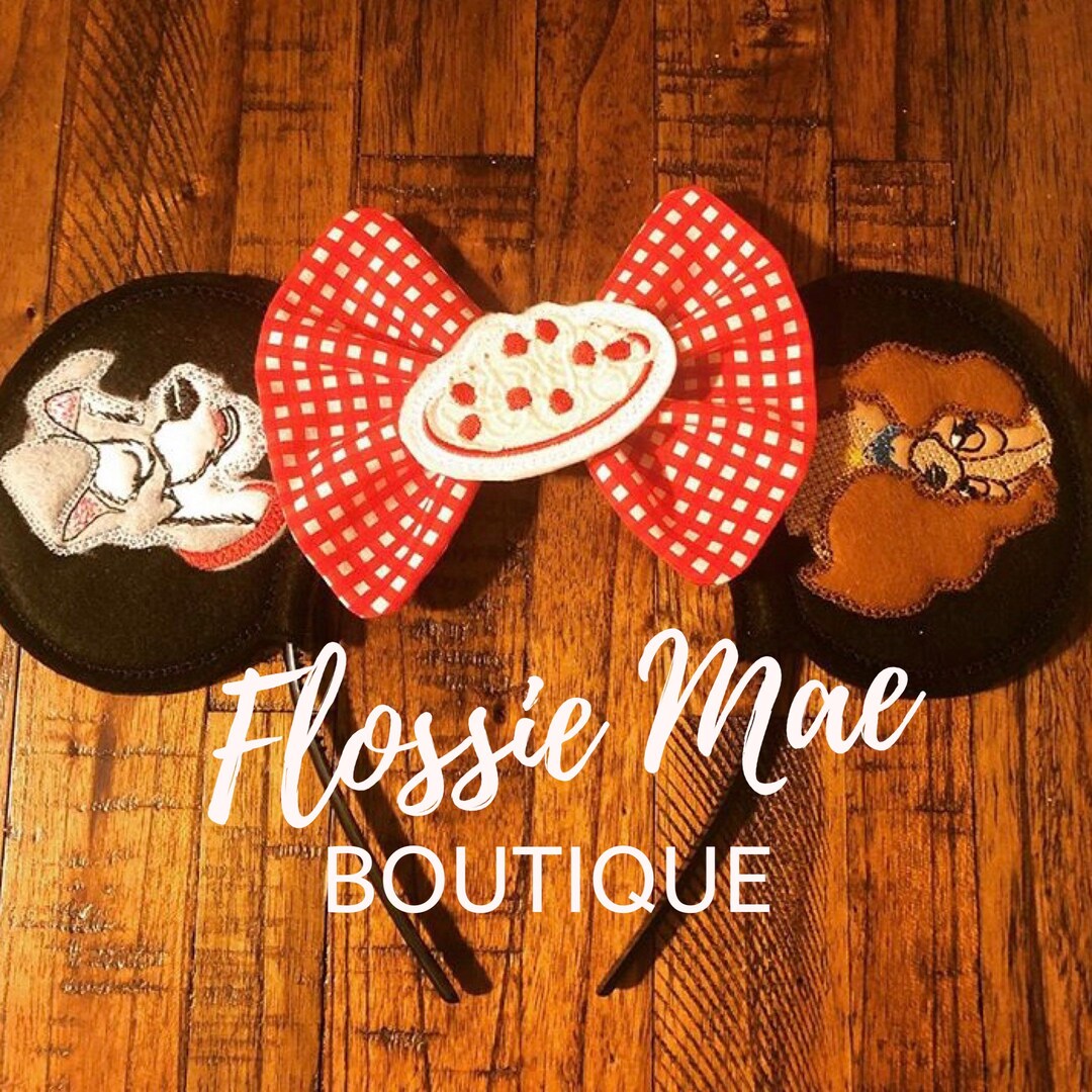Lady and the Tramp Ears, Disney Valentine - Etsy