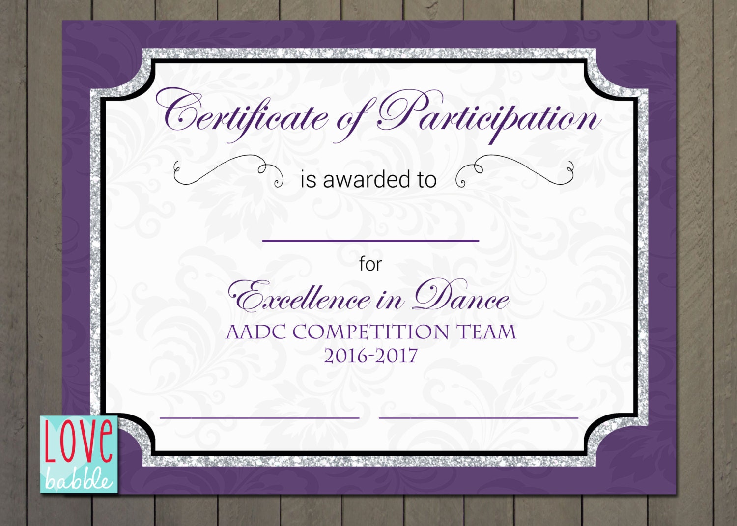 Printable Certificates Of Participation