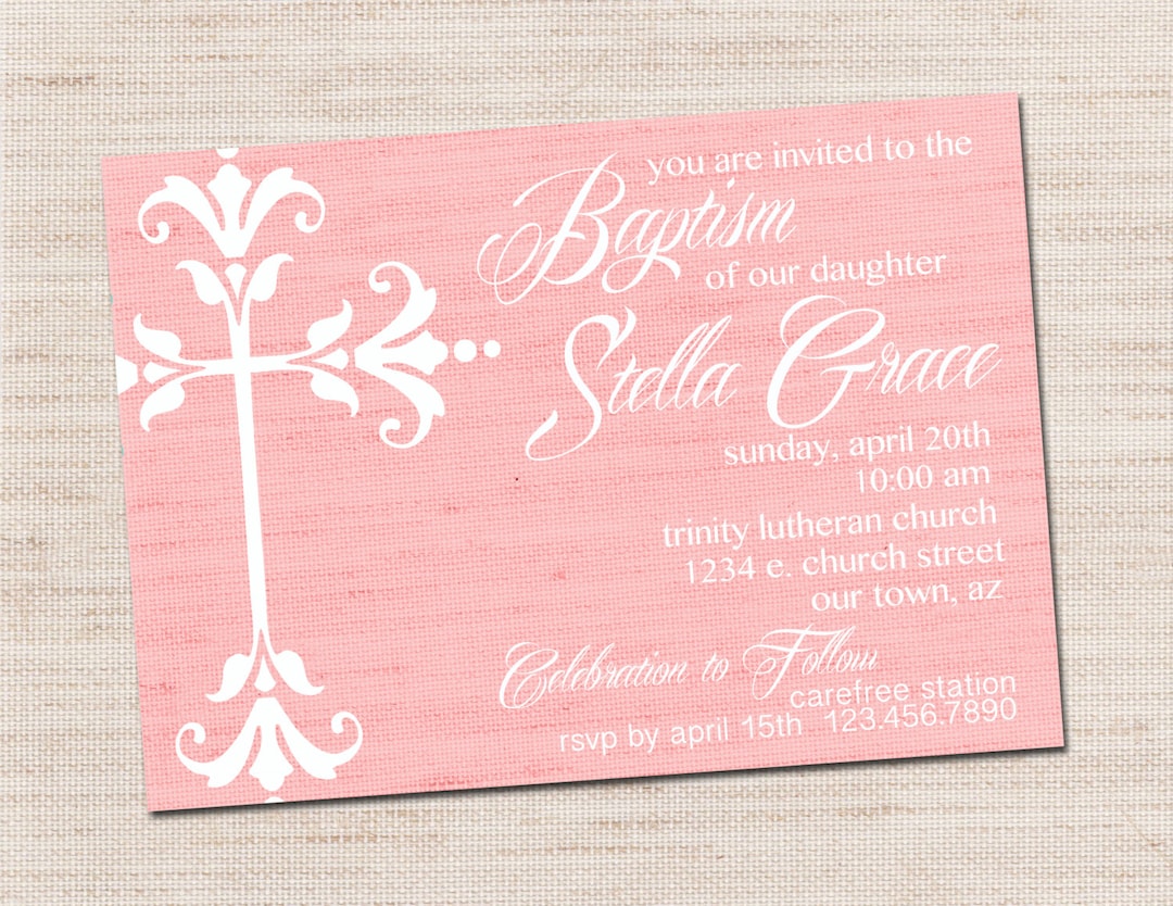Baptism Confirmation First Communion Invitation Announcement, 5 X 7 ...