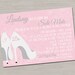 Bridal Shower Shoe Invitation - PRINTABLE DIGITAL FILE 5x7, Print Any ...