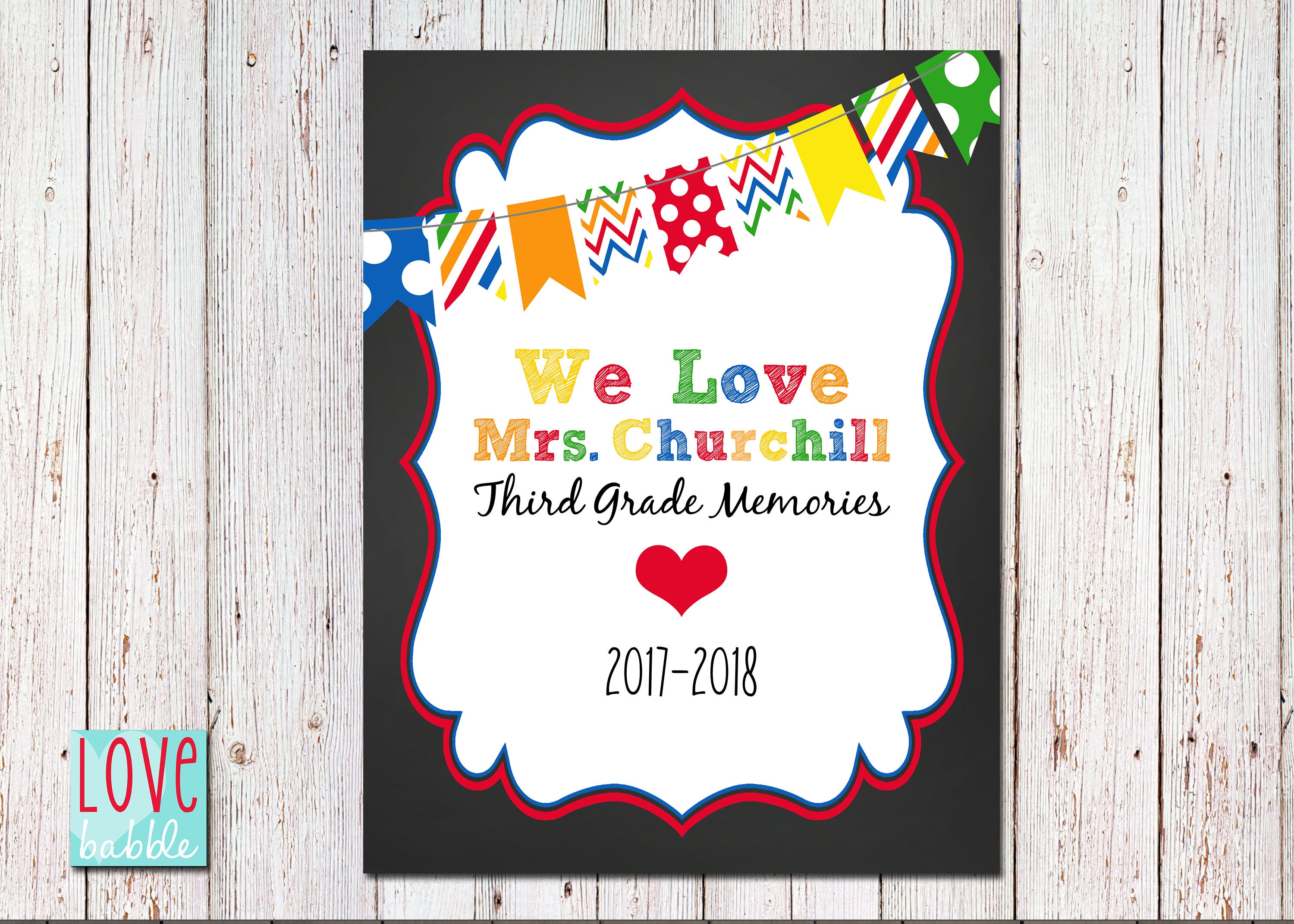 PERSONALIZED Teacher Appreciation Book Cover, End of the Year, Class ...