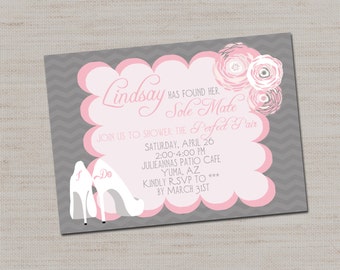 Bridal Shower Shoe Invitation PRINTABLE DIGITAL FILE Print | Etsy