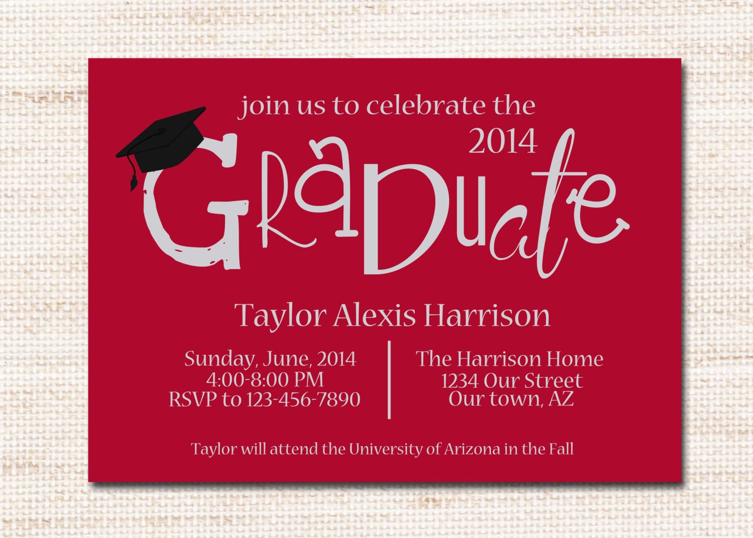 Graduation Party Invitation Announcement PRINTABLE DIGITAL | Etsy