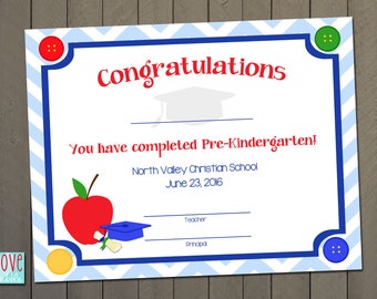 Preschool Kindergarten Graduation Promotion Commencement | Etsy