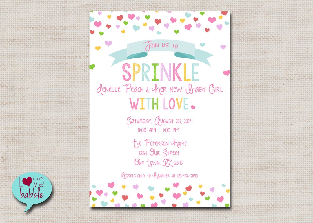 Baby Sprinkle, First Birthday, Sprinkle Party, Sprinkle With Love ...