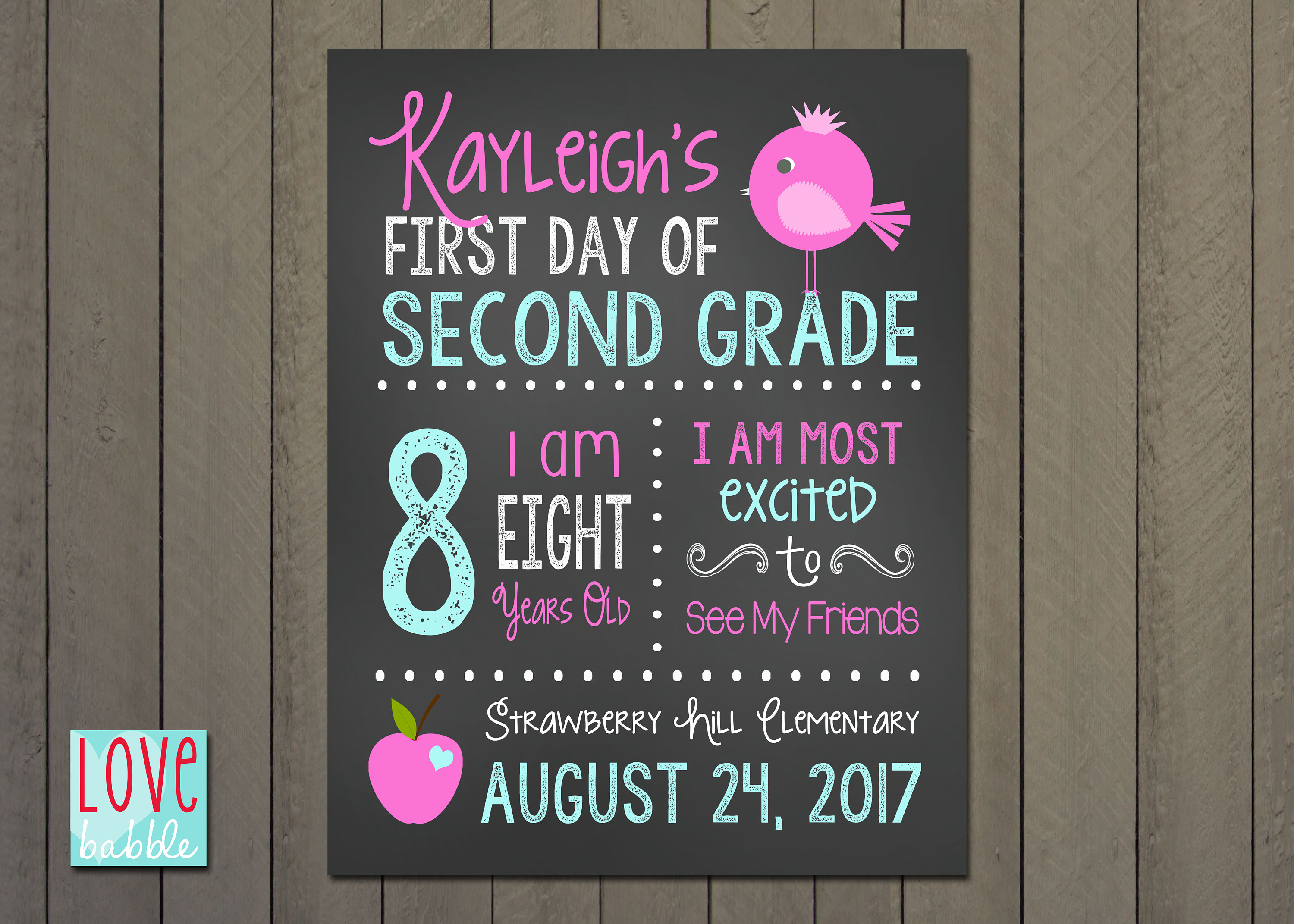 First Last day of School Sign Back to School Photo Prop | Etsy
