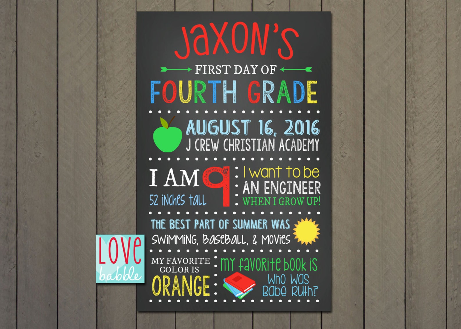 First Day of School Sign Back to School Poster Last Day of - Etsy