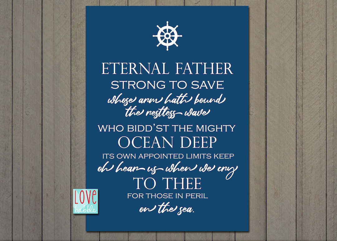 Wall Art | Naval |sailor | Navy Hymn | Hope | Peace | Scripture ...