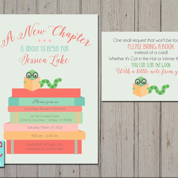 Bookworm Baby Shower - Etsy