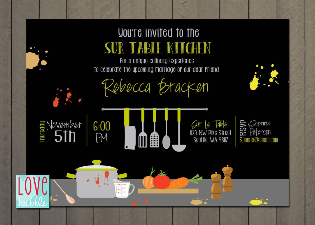 Cooking Baking Kitchen Chef Party, Girls' Night, Kitchen Party, Cooking ...