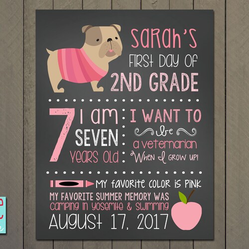 First Day of School Sign SVG School Chalkboard Cut File 1st - Etsy