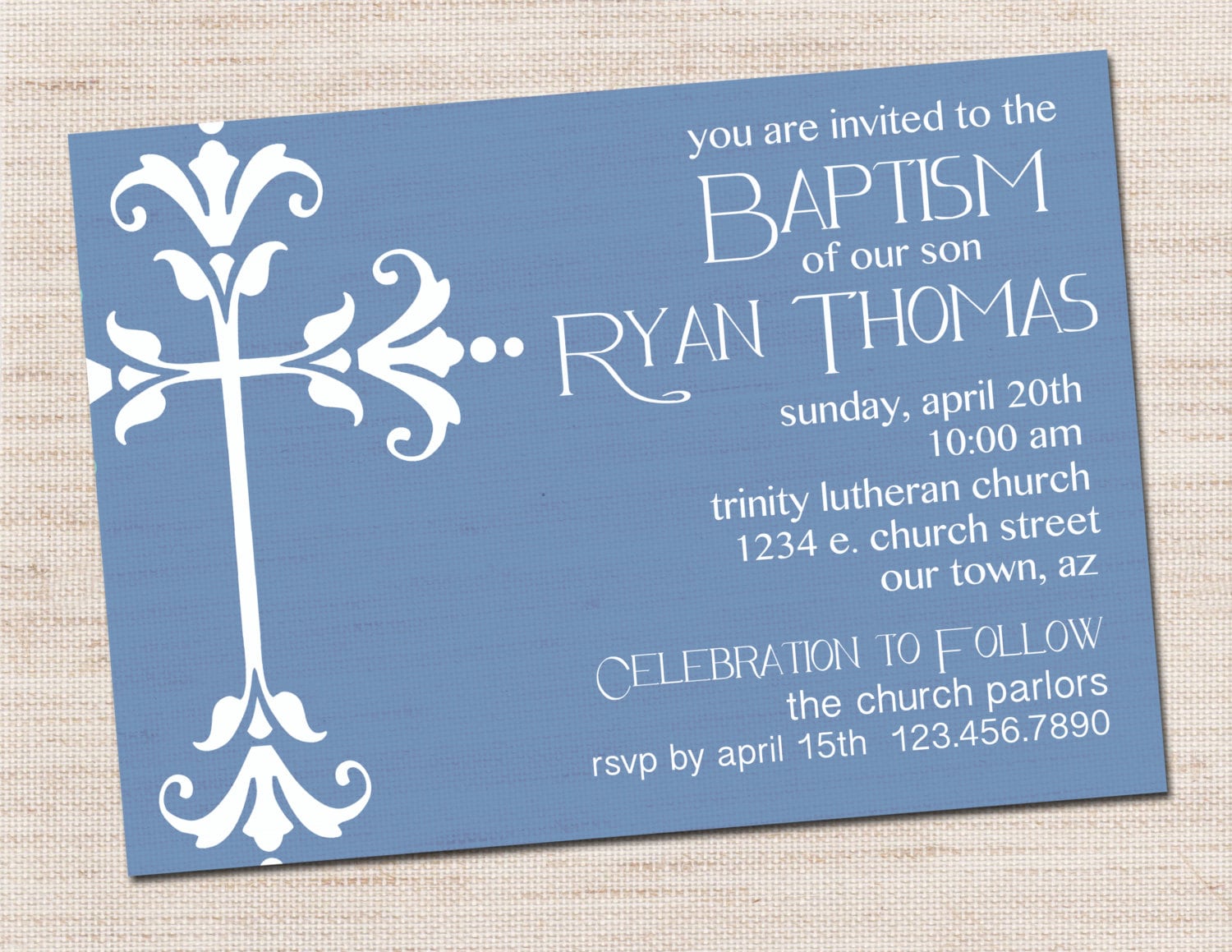 Baptism Confirmation First Communion Invitation Announcement, 5 X 7 ...