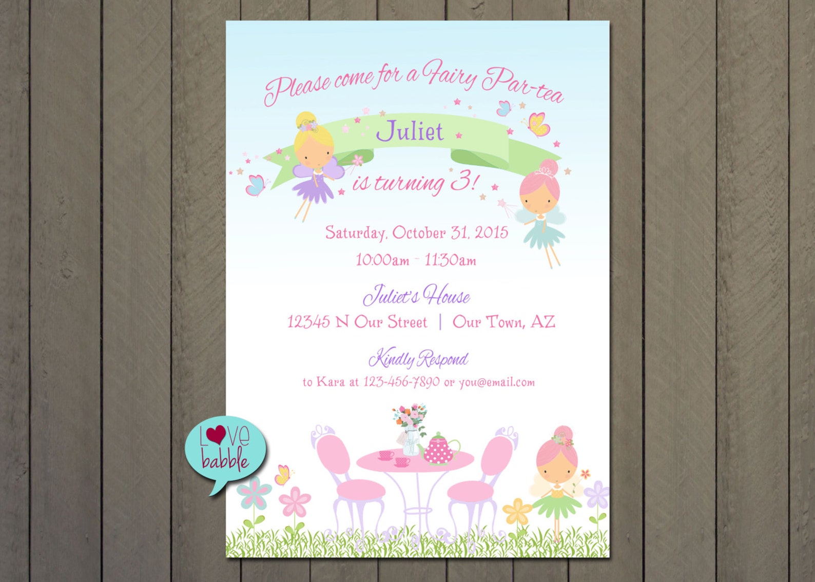 Princess Picnic Party Park Invitation, PRINTABLE DIGITAL FILE 5x7 - Etsy