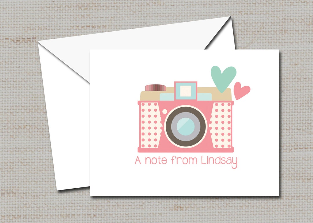 Personalized Note Cards, Photographer Thank You Cards, Photographer's ...