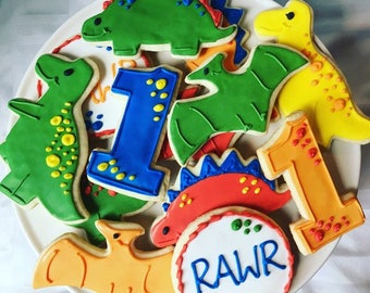 T rex cookies | Etsy