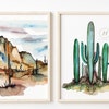 Arizona Desert Watercolor Print - Etsy