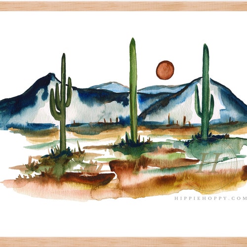 Arizona Watercolor Print - Etsy