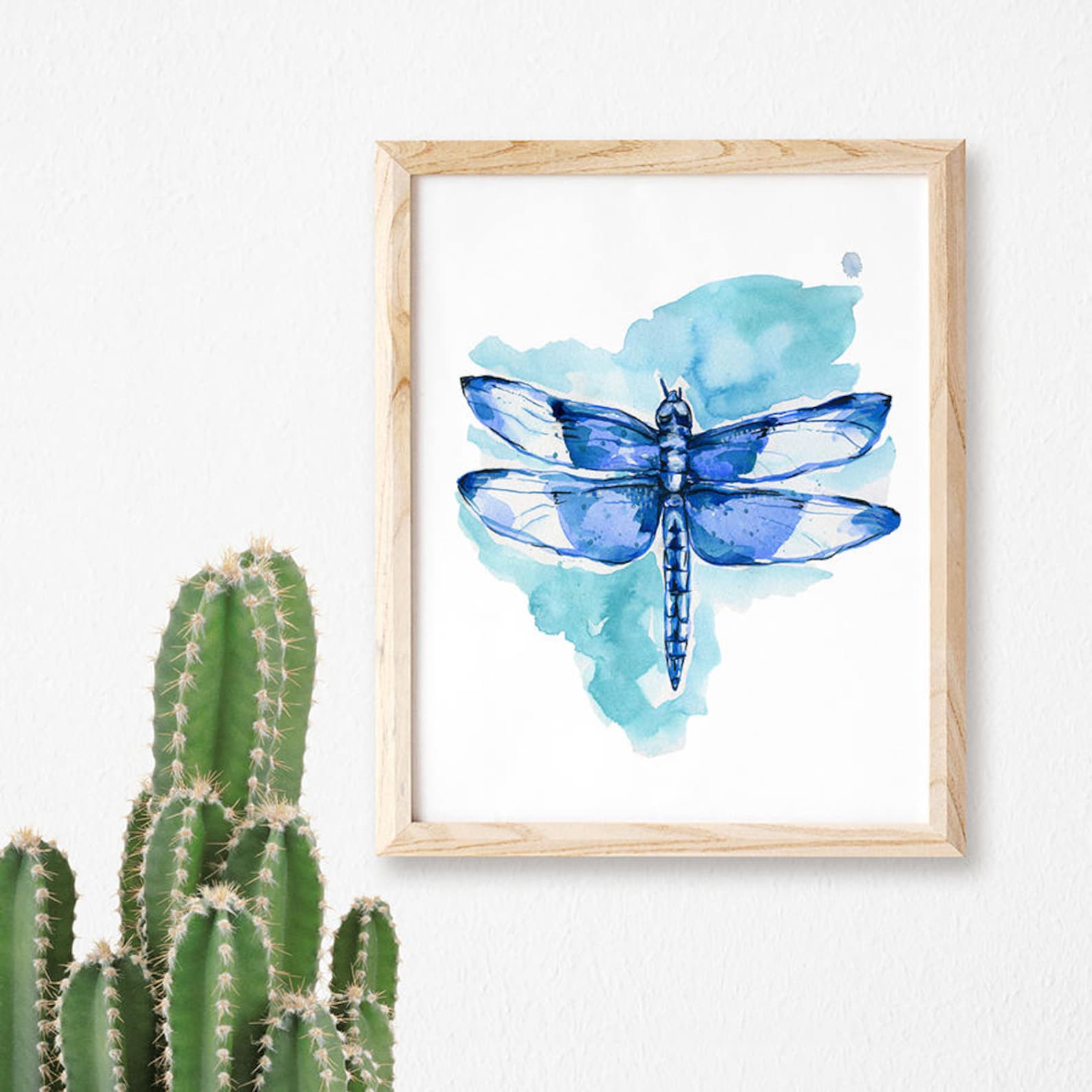 Dragonfly Watercolor Print | Etsy