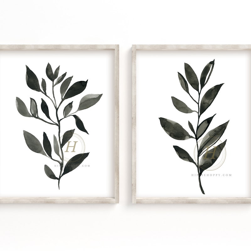 Black Botanical - Etsy