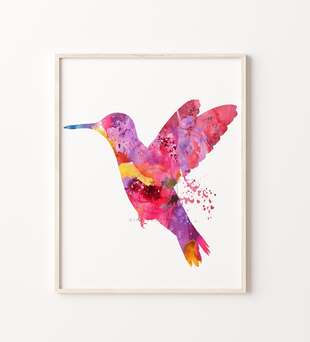 Hummingbird Bird Watercolor Art Print - Etsy