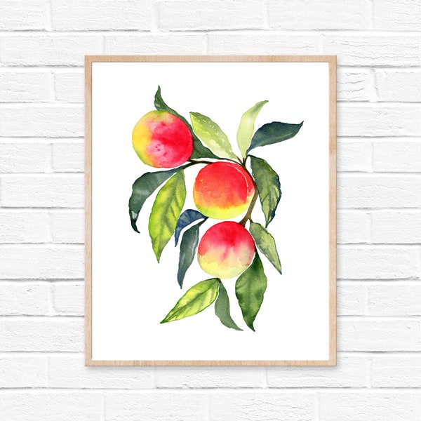 Peach Watercolor - Etsy