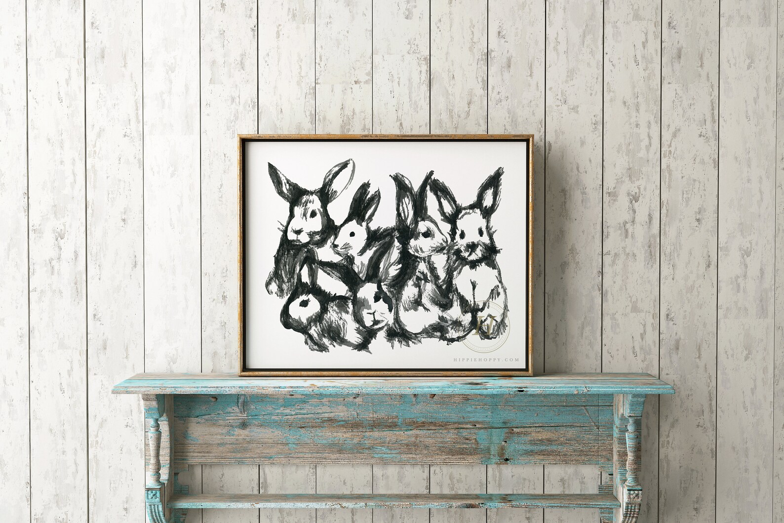 Bunny Watercolor Print Rabbit Watercolor Painting - Etsy