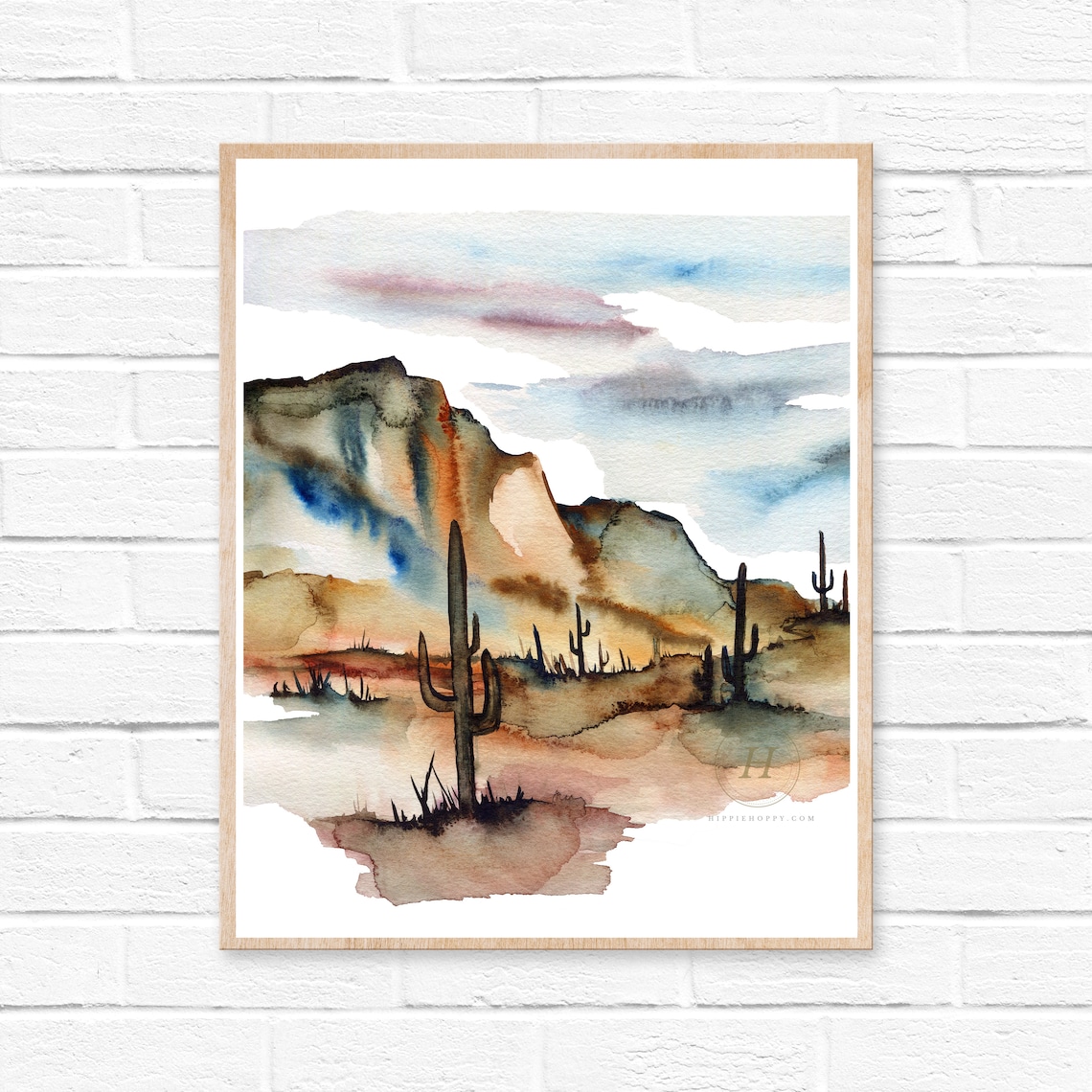 Arizona Desert Watercolor Print - Etsy