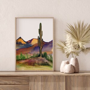 Arizona Desert Watercolor Print - Etsy