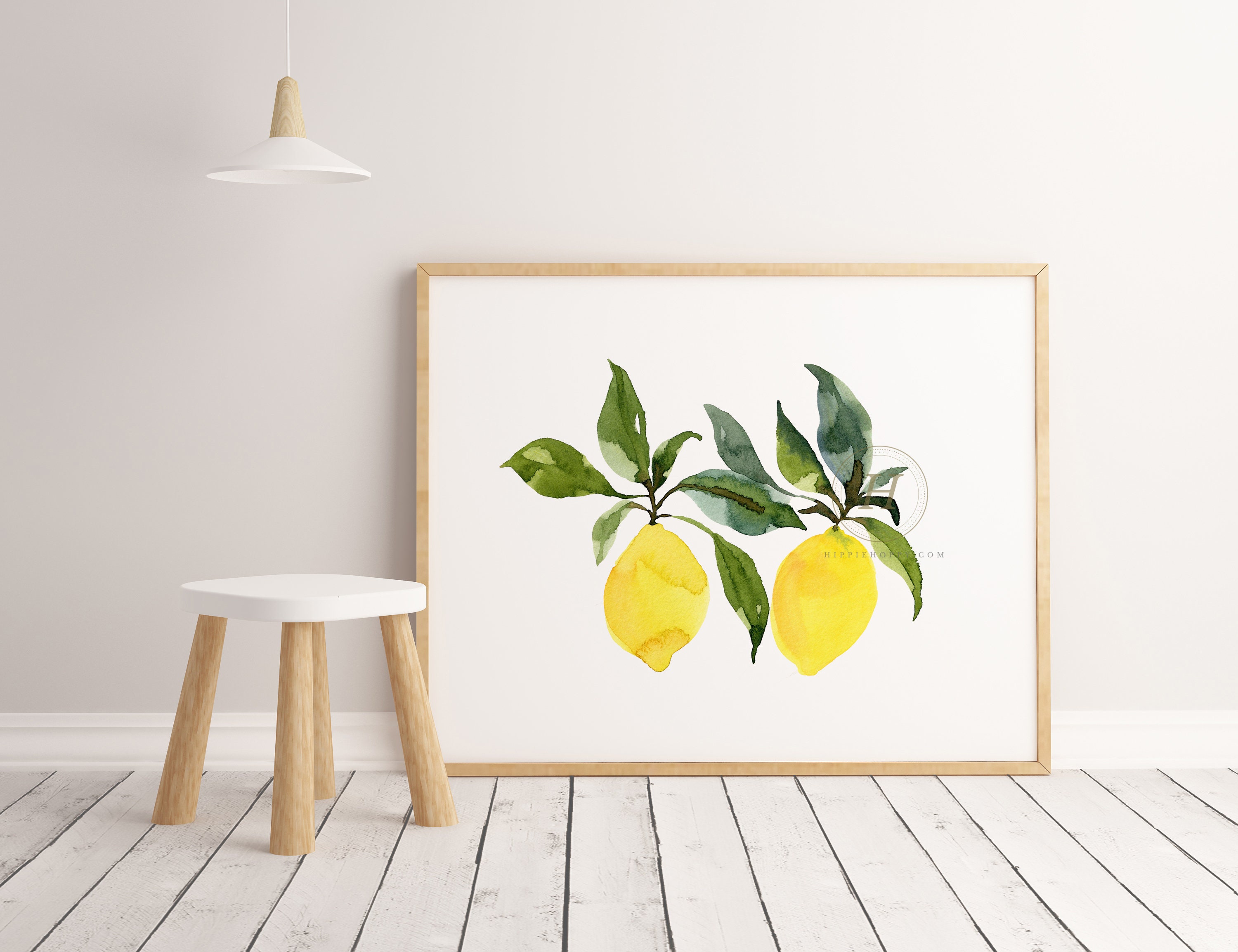 Lemons Watercolor Print - Etsy