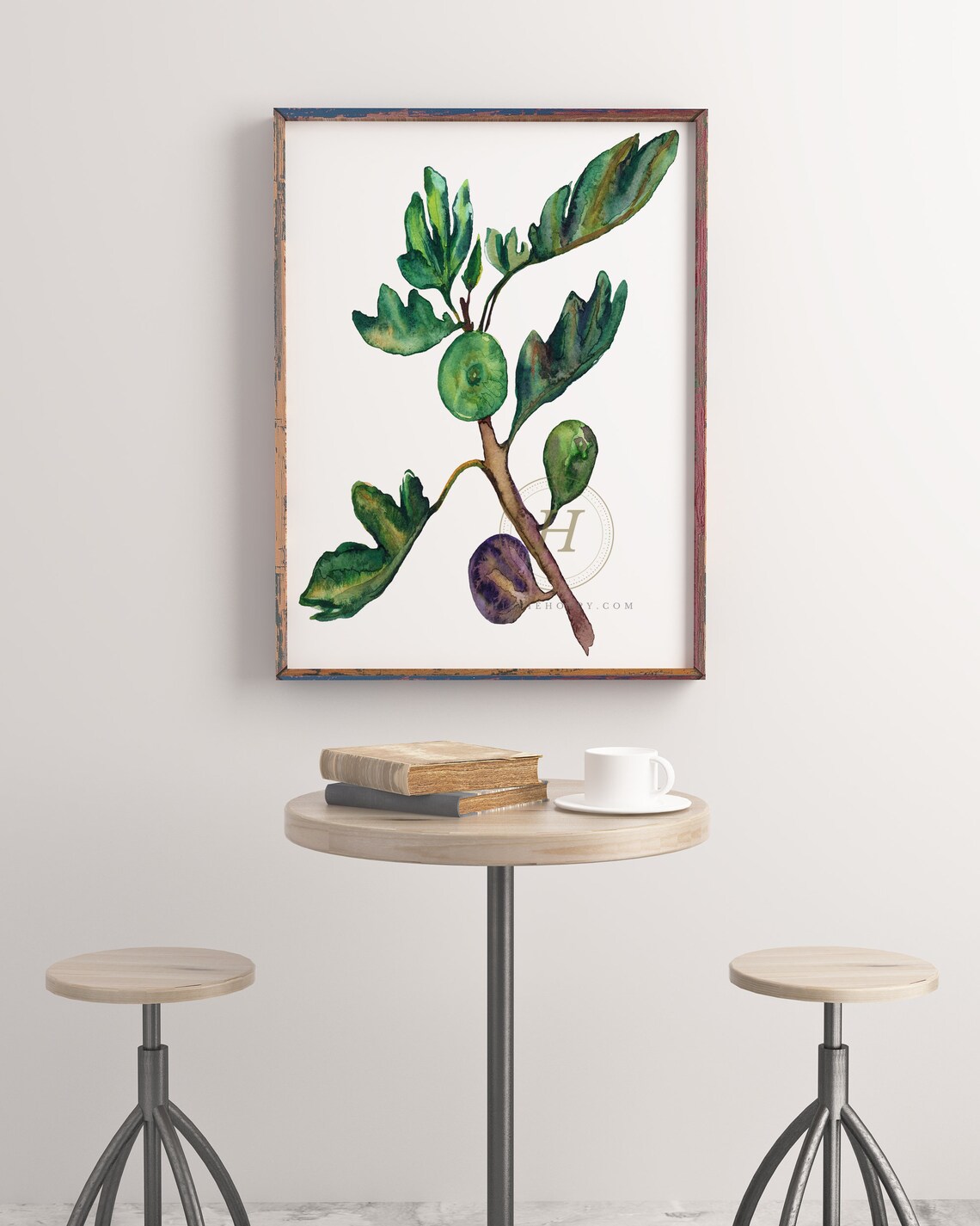 Fig Tree Watercolor Print - Etsy