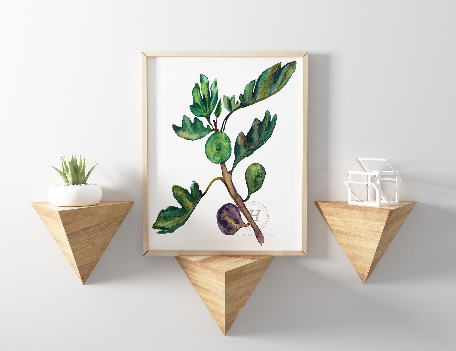 Fig Tree Watercolor Print - Etsy