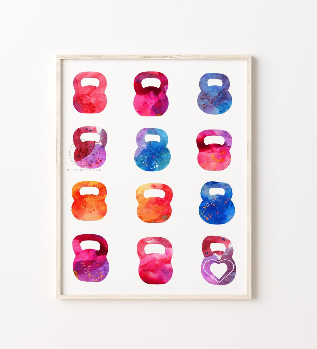 Fitness Kettlebell Painting - Etsy