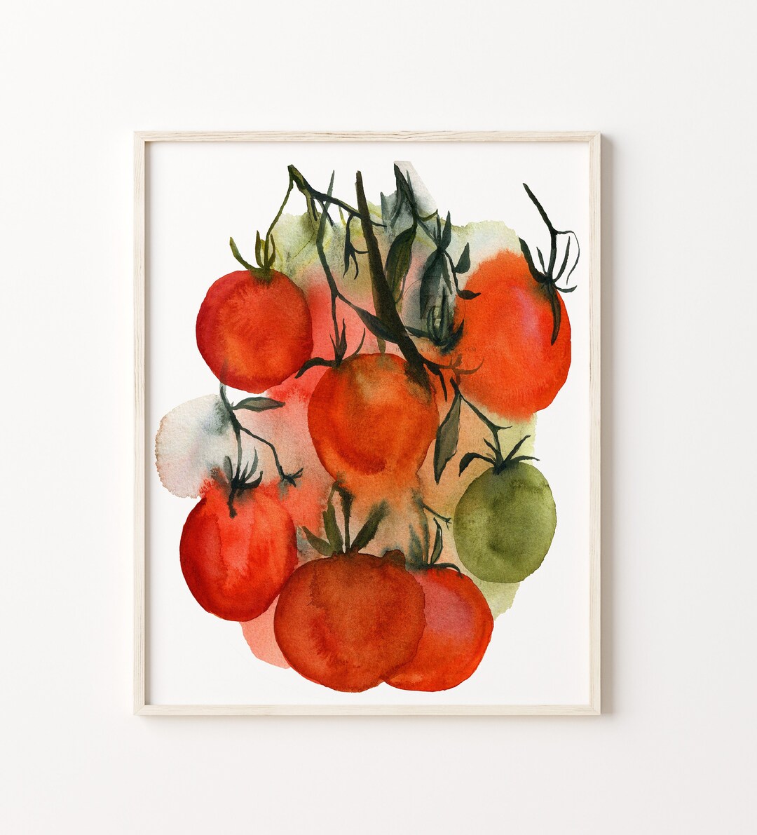 TOMATOES Watercolor Painting Print by Crystal Cortez - Etsy