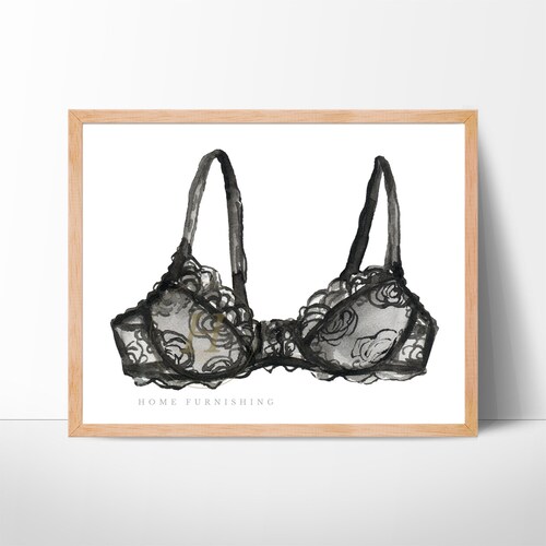 Lingerie Collage Art Print - Etsy