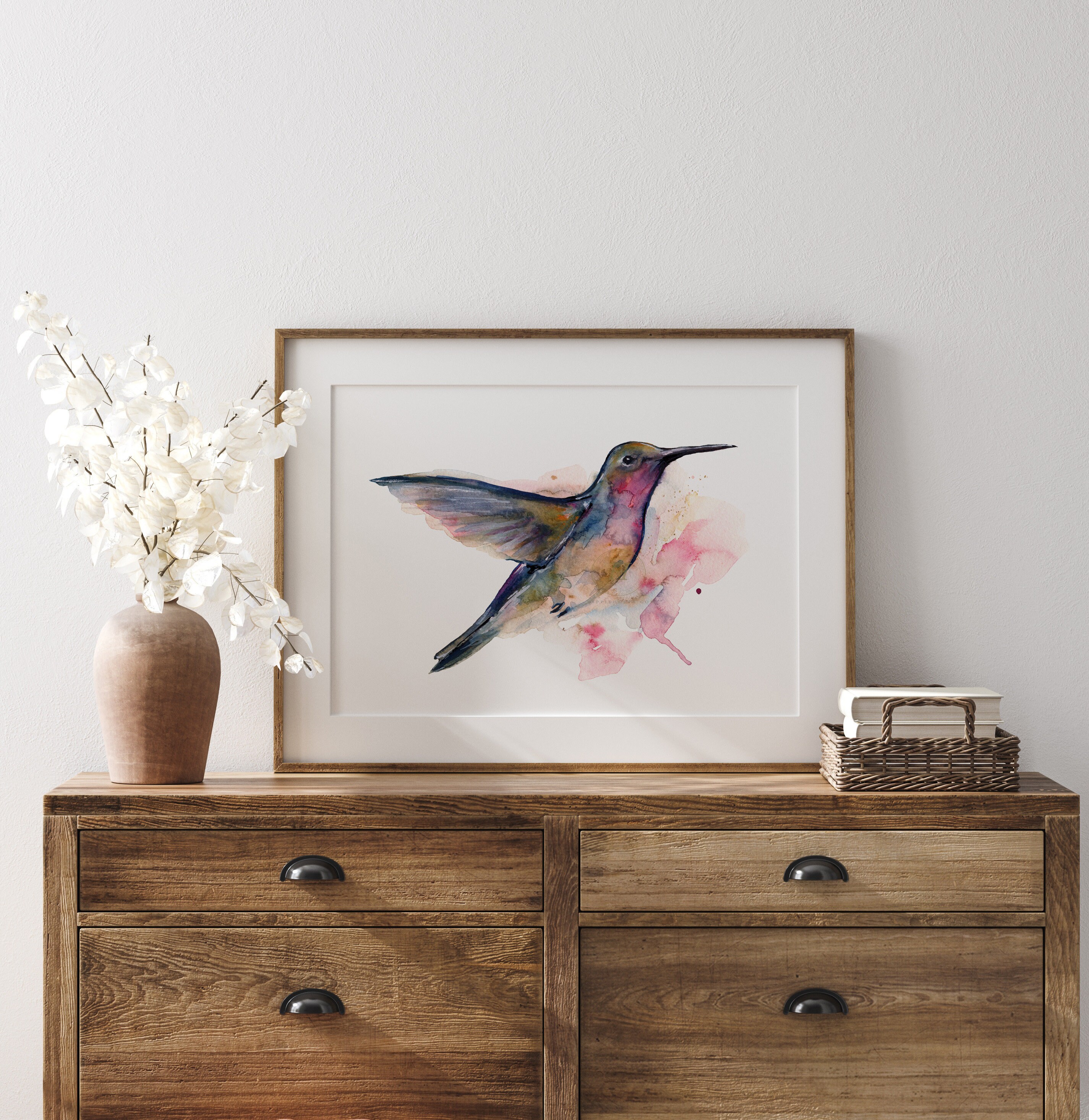 Hummingbird Watercolor Print - Etsy
