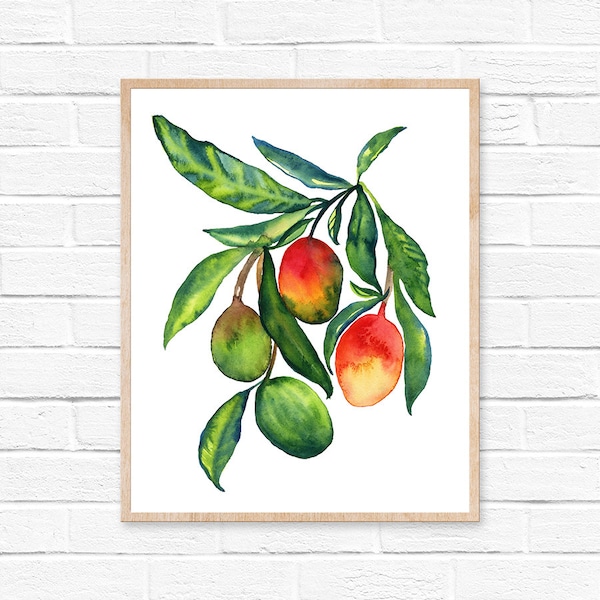 Mango Print - Etsy